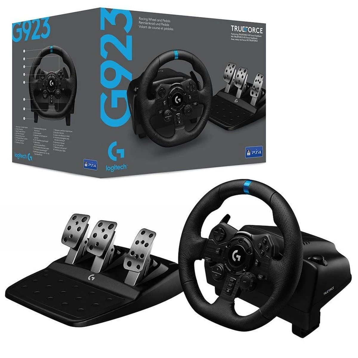 Logitech Racing Wheel G923 TrueForce kormány pedálokkal, PC, PS5, PS4 ...