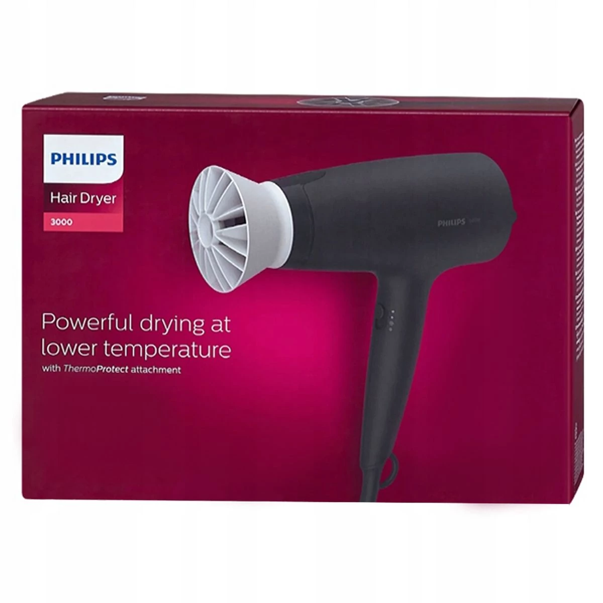 Philips 3000 Series hajszárító BHD302/00 1600W, fekete EU | Vásárolj ...